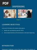 Standard Operating Procedure Good Dispensing Practice | PDF | Medical ...