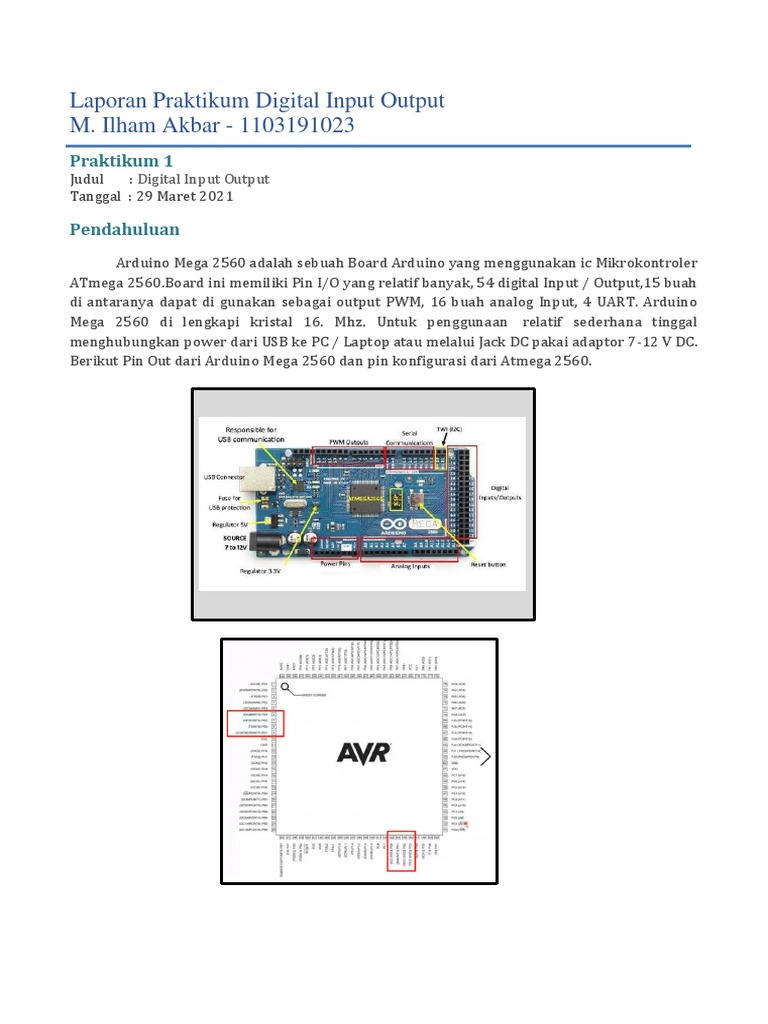 Laporan Praktikum Arduino Mega | PDF