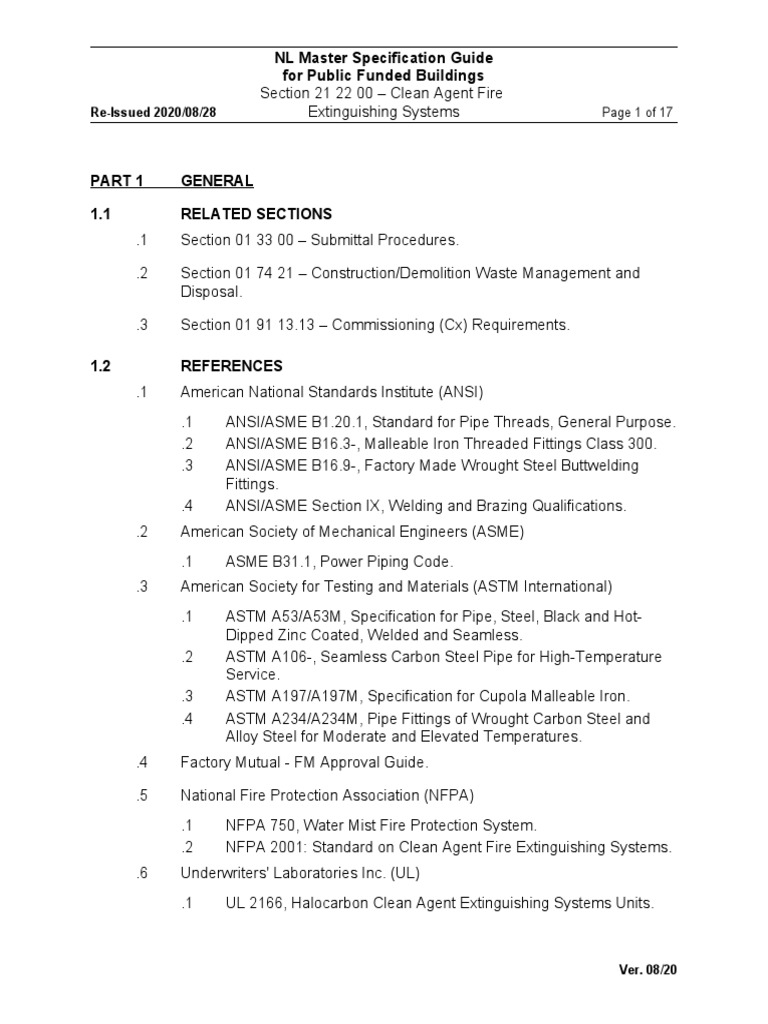 NL Master Specification Guide For Public Funded Buildings: Re-Issued ...