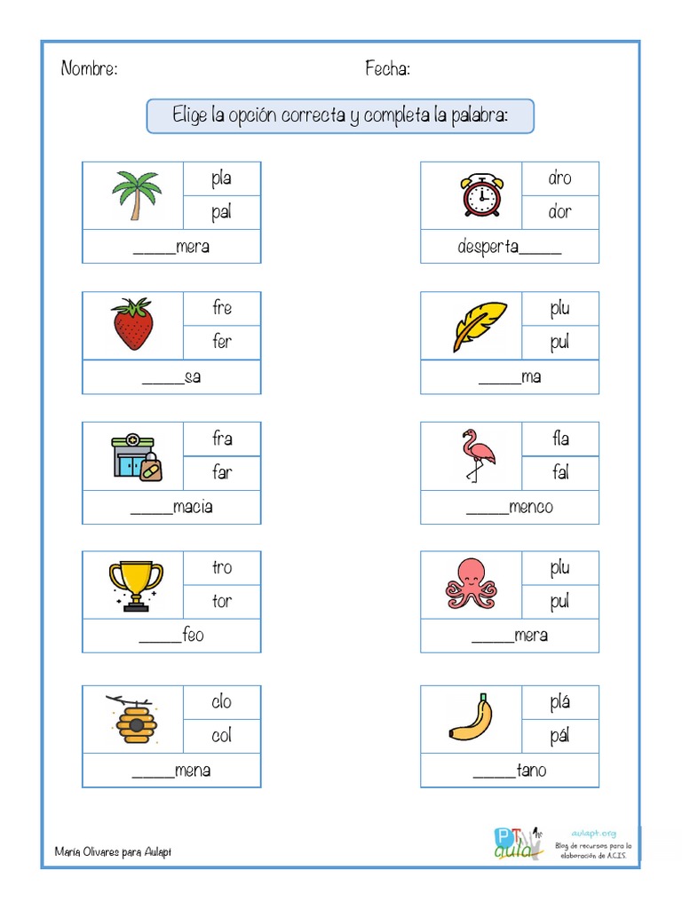 Silabas Trabadas y Mixtas | PDF