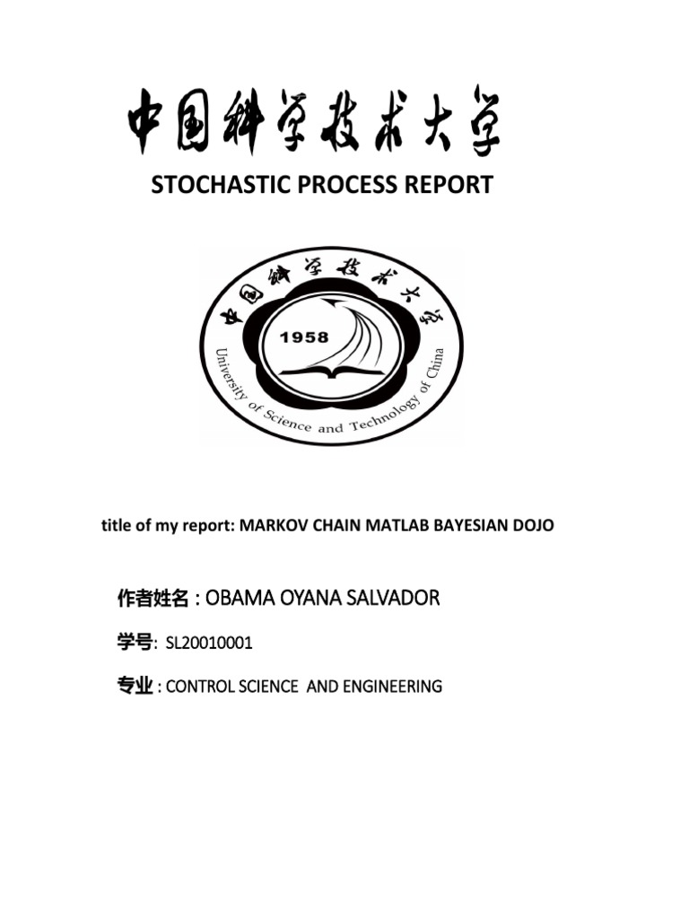 Stochastic Process Simulation In Matlab Pdf Markov Chain Statistics