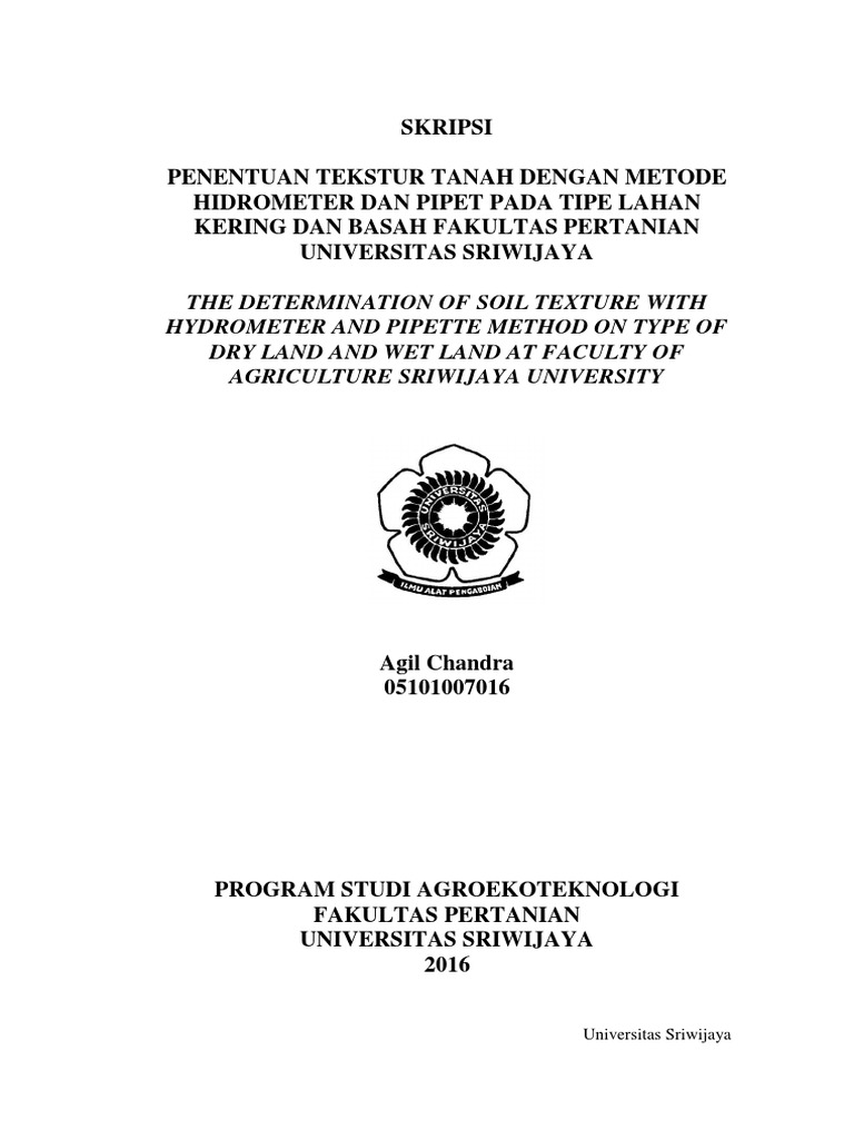 Soil Texture Analysis Methods in Agriculture | PDF | Physical Geography | Sedimentology