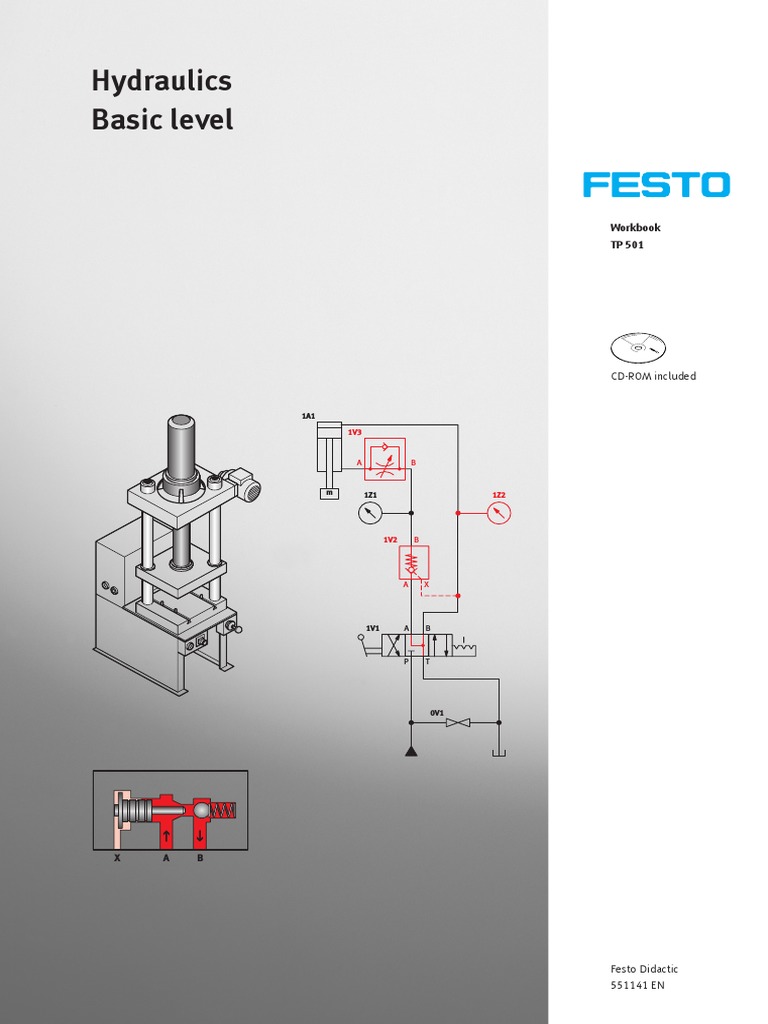 Hydraulics Basic Level: Workbook TP 501 | PDF | Pump | Electrical Connector