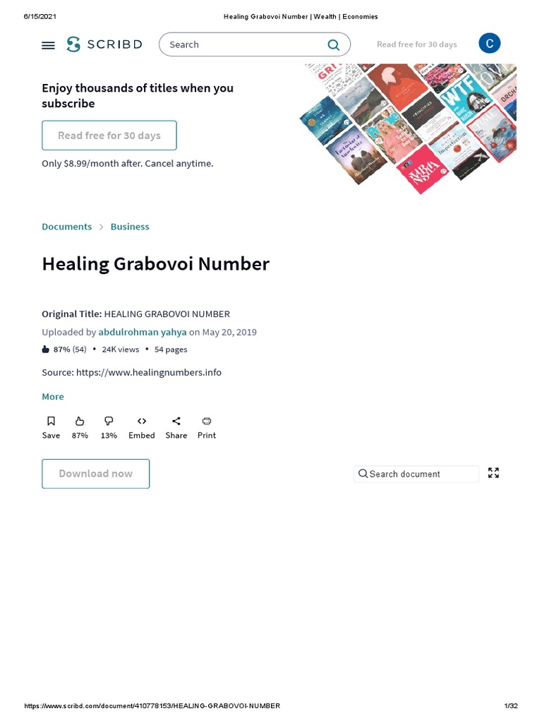 Healing Grabovoi Number - Wealth - Economies | PDF | Economies | Business