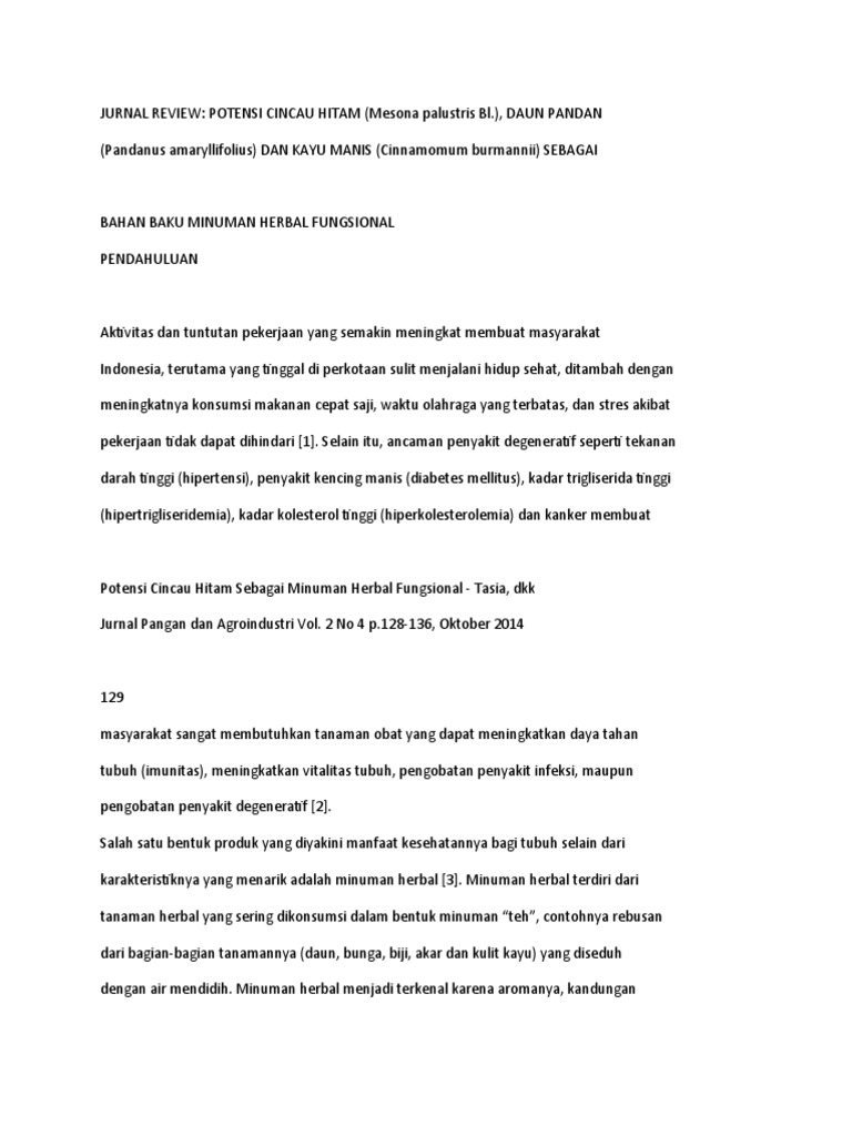 Jurnal Review | PDF | Griya & Taman | Kesehatan Holistik