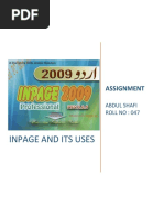 Inpage | PDF | Paragraph | Typefaces