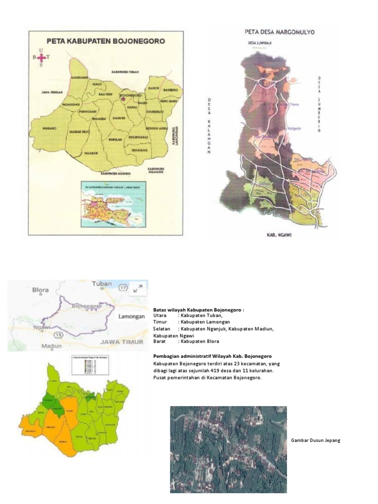 Peta Wilayah Bojonegoro Dan Suku Samin | PDF