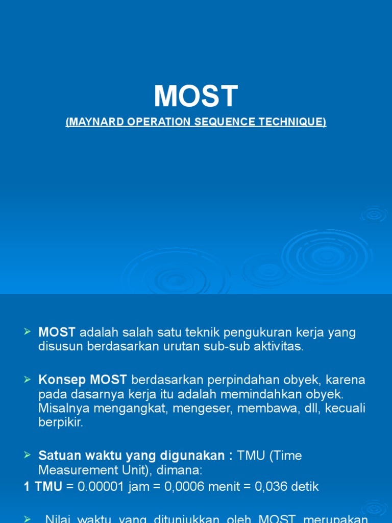 Maynard Operation Sequence Technique | PDF