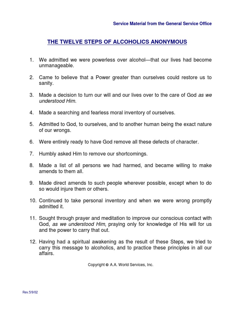 12 Steps | PDF