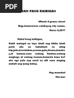 Iba, T Ibang Uri NG Liham (Halimbawa) | PDF