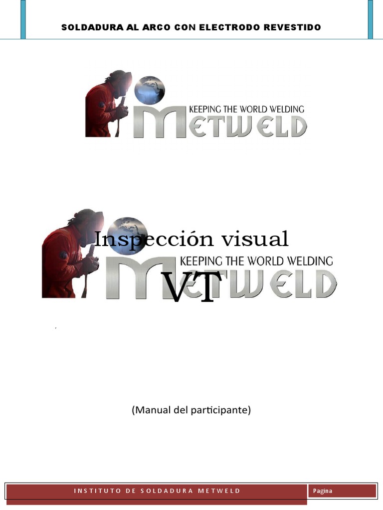 Manual de Inspeccion Visual | PDF | Soldadura | Construcción