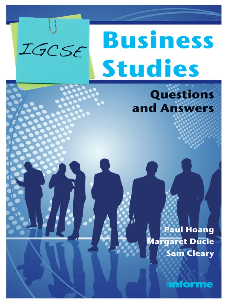 IGCSE Business Studies - Questions and Answers | PDF