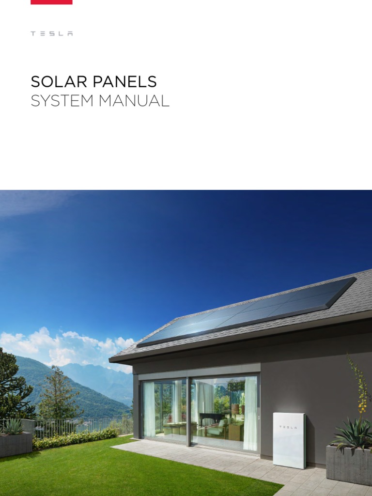 Solar Panels With Powerwall System Manual | PDF | Solar Panel | Solar Power