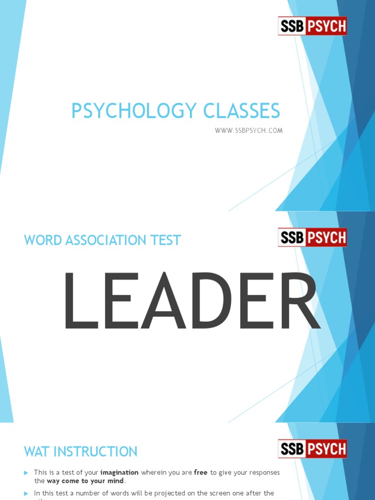 SSB Psych | PDF