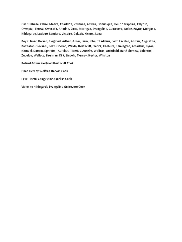 Bro Names Win | PDF