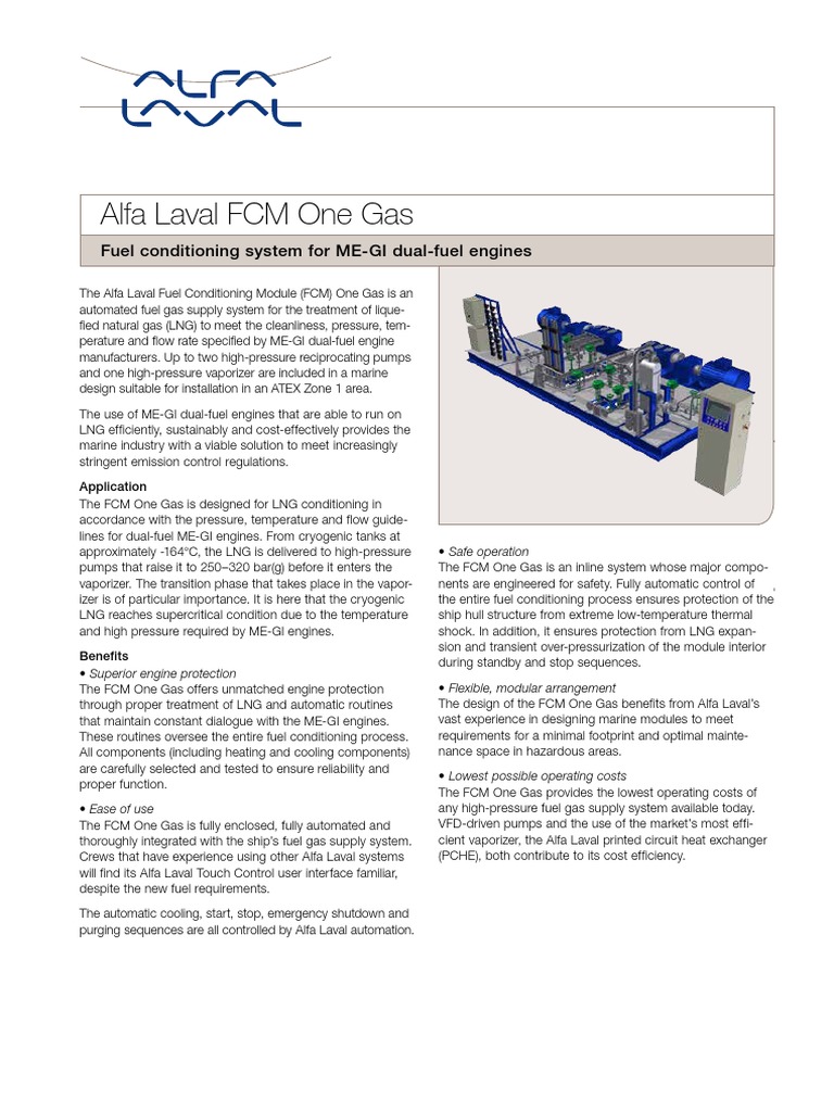 Alfa Laval FCM One Gas: Fuel Conditioning System For ME-GI Dual-Fuel ...