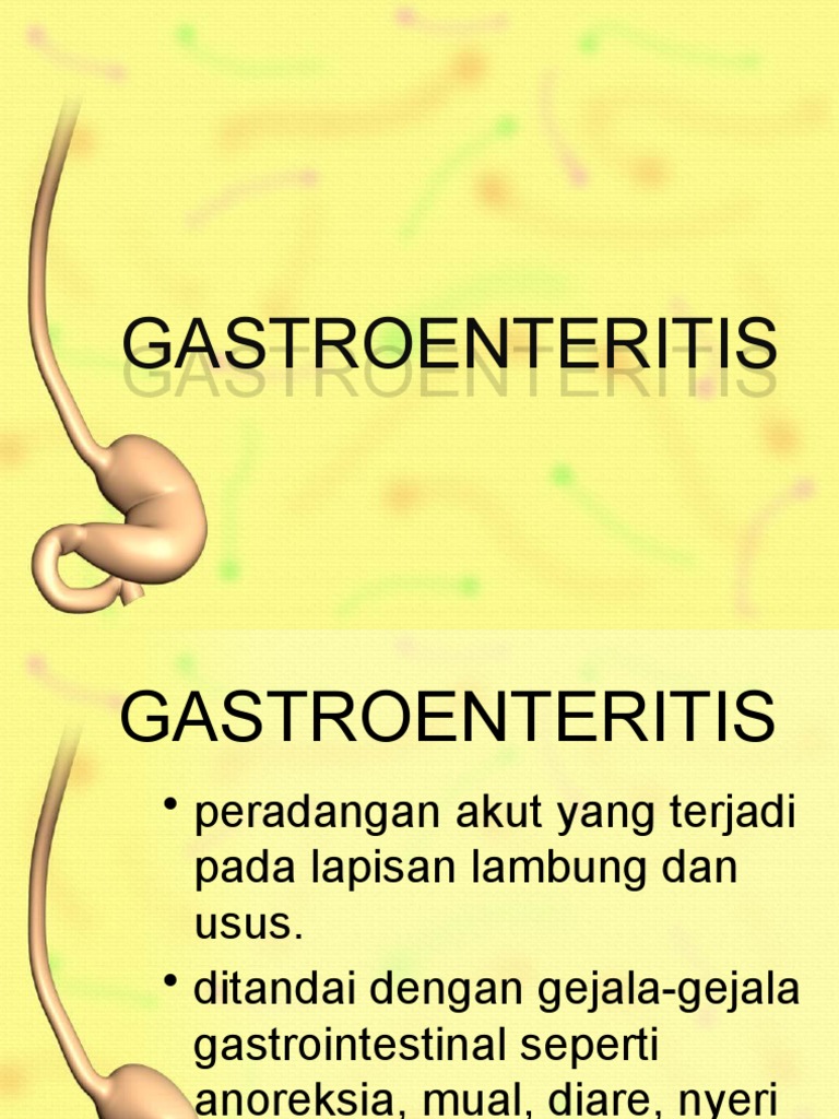 Gejala dan Penanganan Gastroenteritis | PDF | Memasak, Makanan, & Anggur