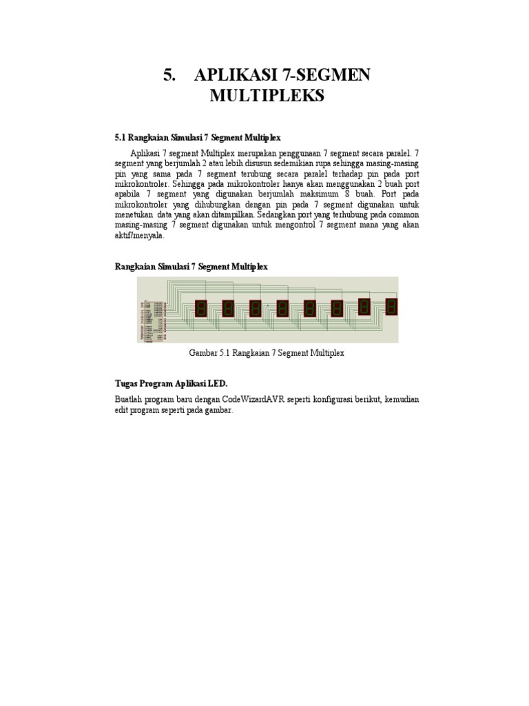 Aplikasi 7 Segment Multipleks | PDF