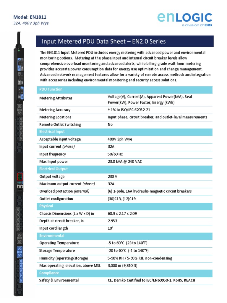 EN1811 Data Sheet | PDF | Computer Network | Ethernet