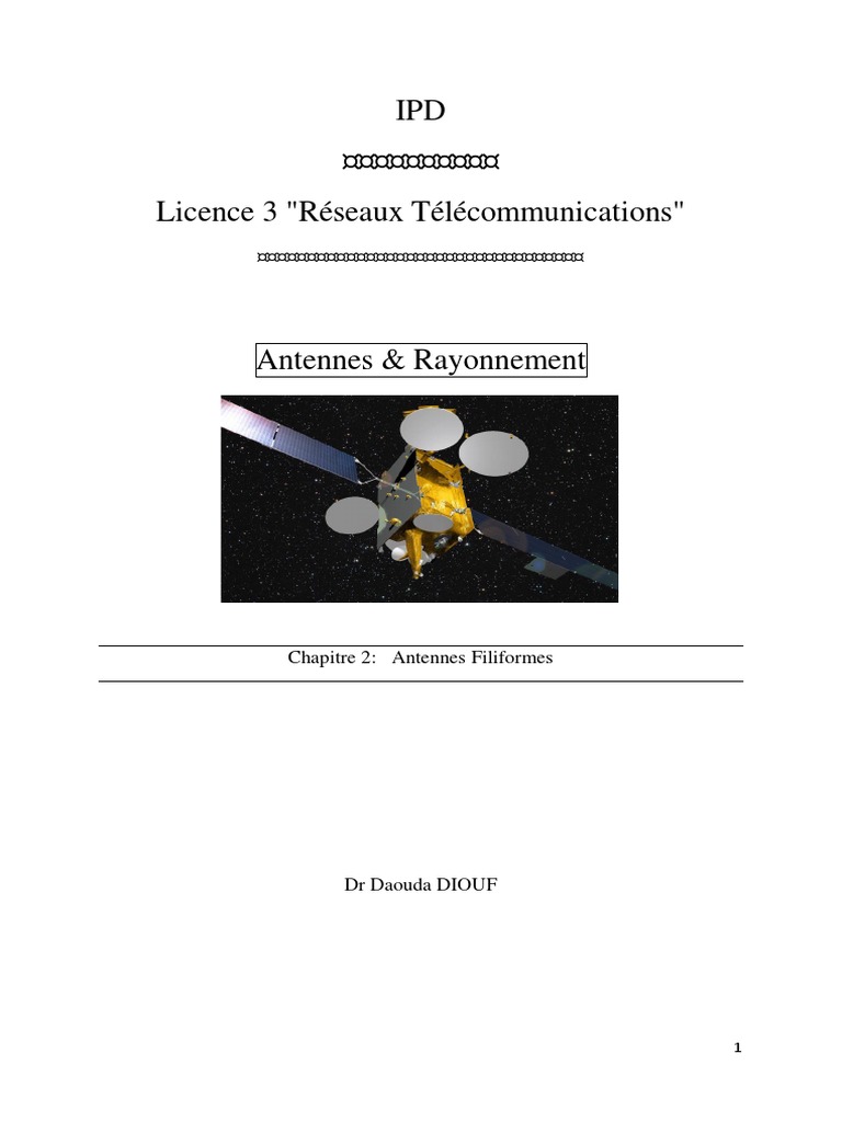 Chapitre 2 Antennes Filiformes | Descargar gratis PDF | Antenne (Radio ...