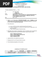 Request Letter For School Beautification | PDF | Behavior Modification ...