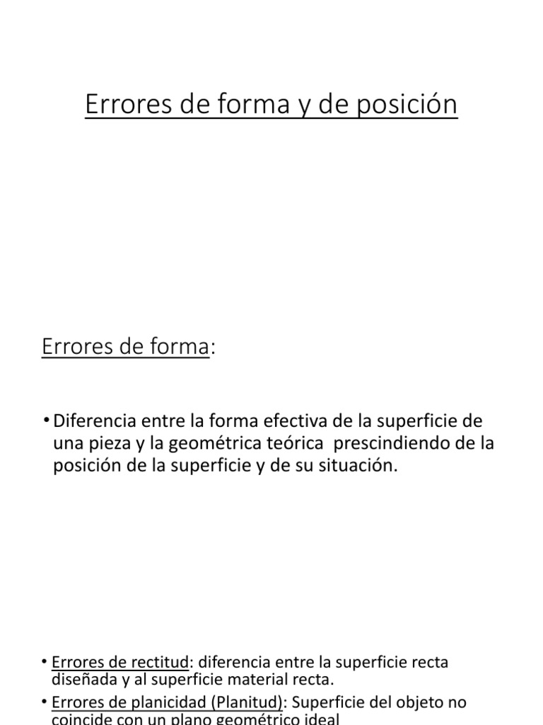 10 - Errores de Forma y de Posición | PDF
