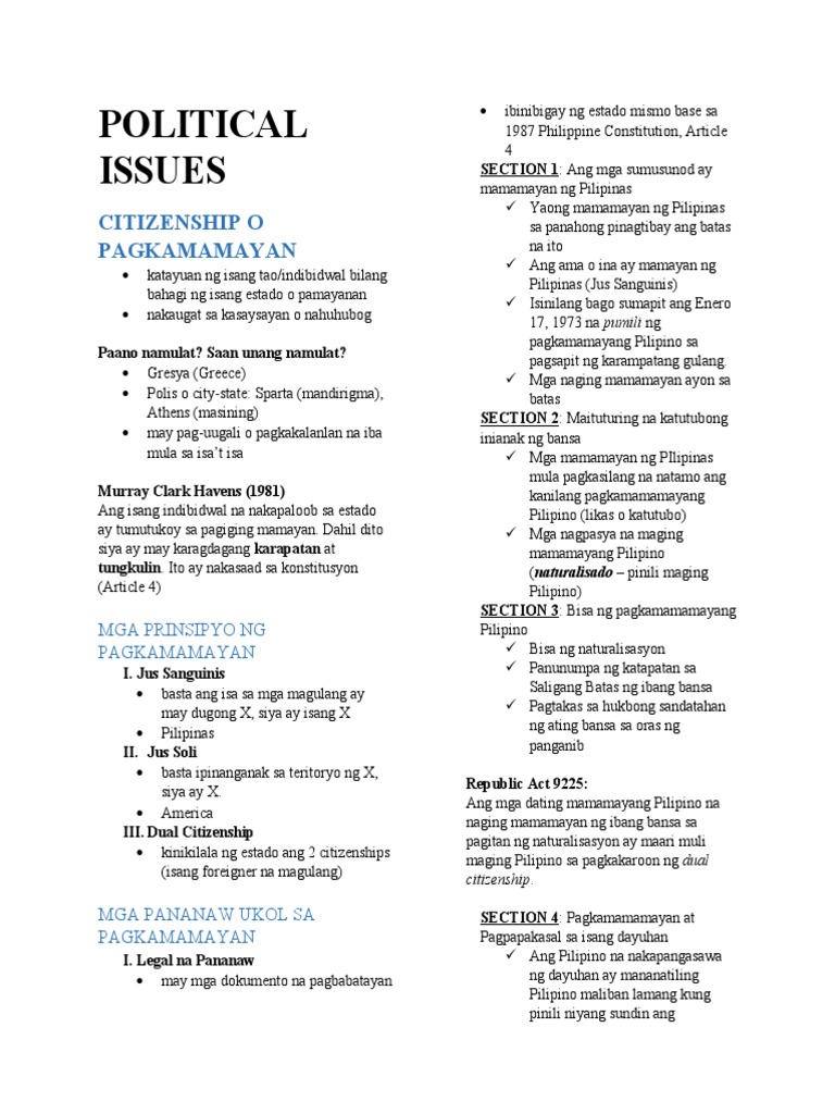 Ap QTR 4 Reviewer | PDF