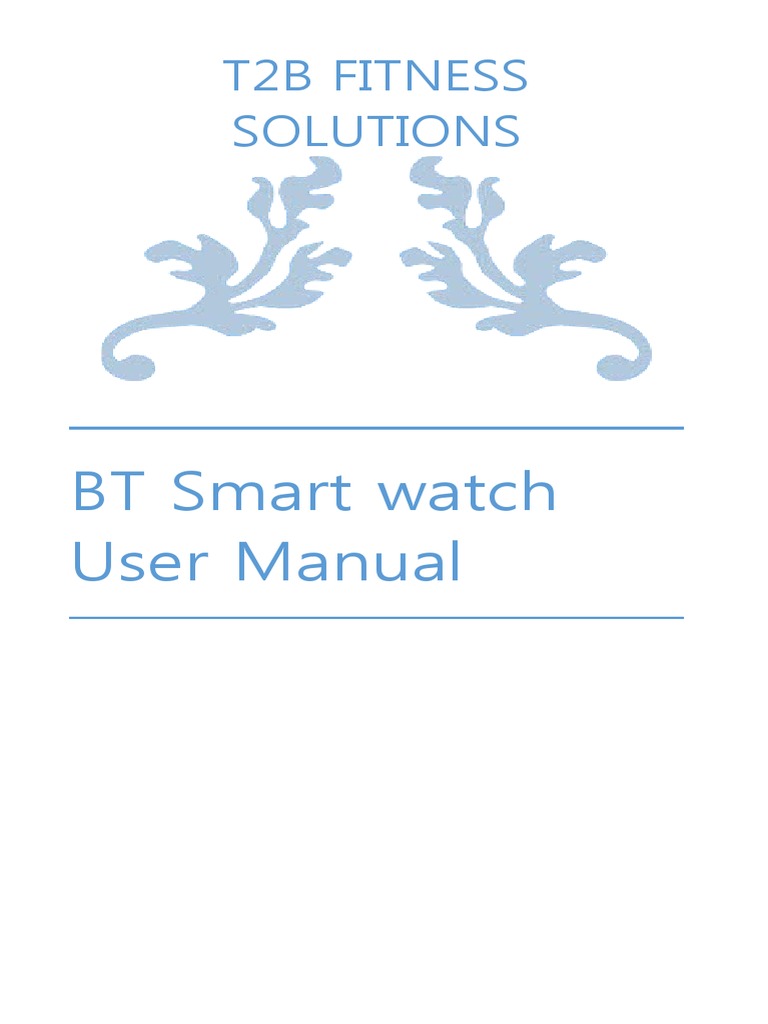 Smartwatch User Manual | PDF | Ios | Smartwatch