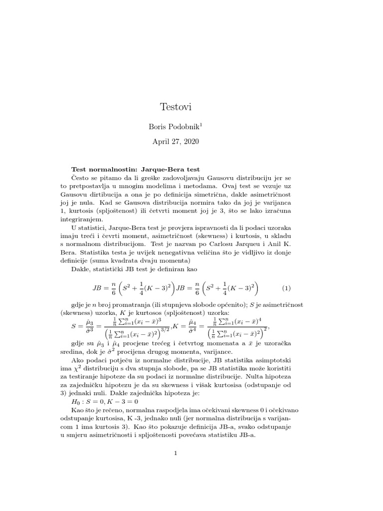 Testovi: Boris Podobnik April 27, 2020 | PDF