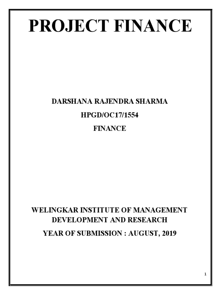 Methods of Project Finance | PDF | Financial Capital | Cost Of Capital