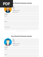 Customer Avatar Template | PDF | Marketing | Business Economics