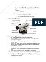 Bagian dan Fungsi Theodolite | PDF
