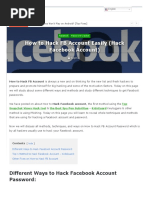 How To Hack Facebook Accounts - New Methods (Another Highly Detailed ...