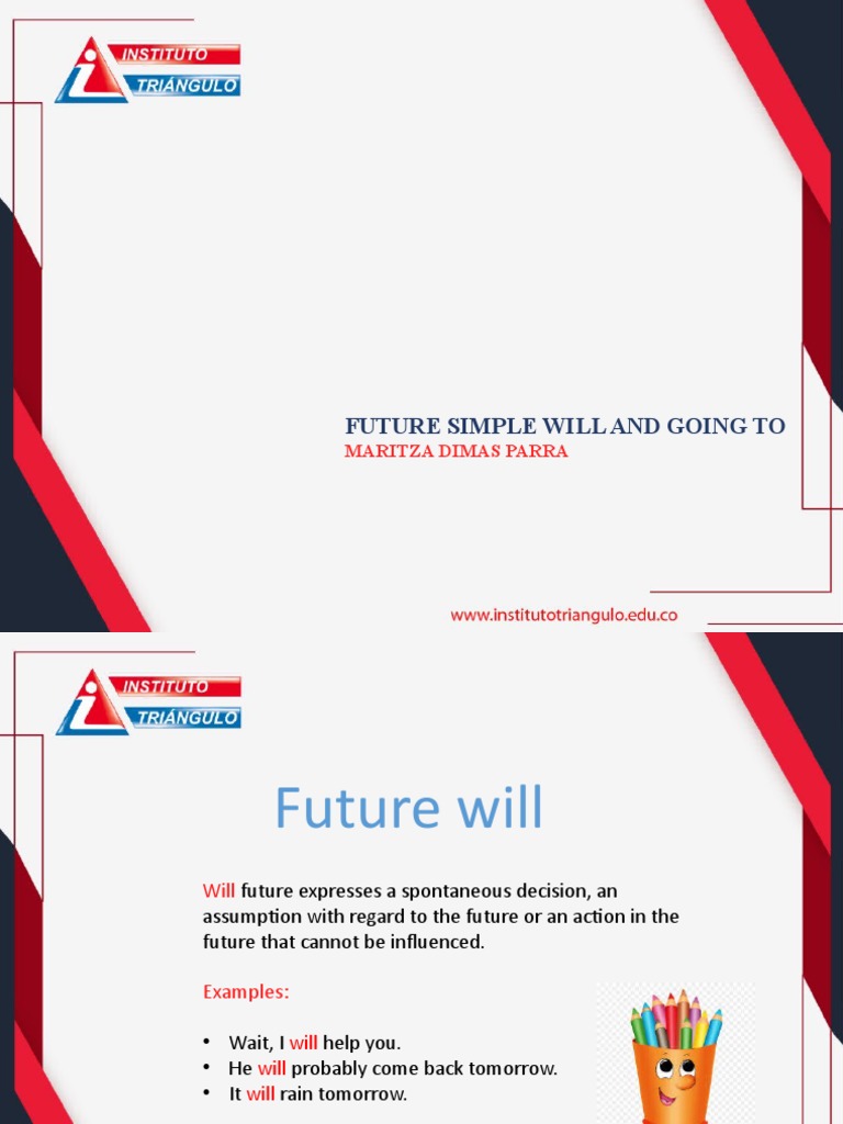 Presentaion Future Will and Going To | PDF