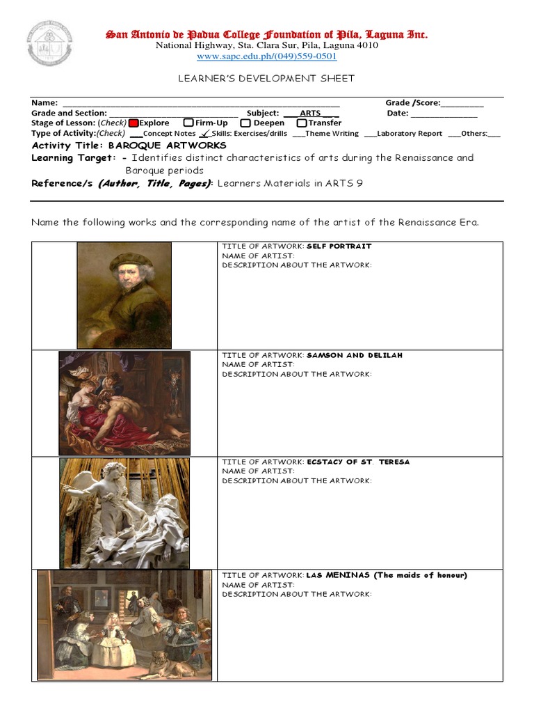 Lds1 Baroque Artworks | PDF