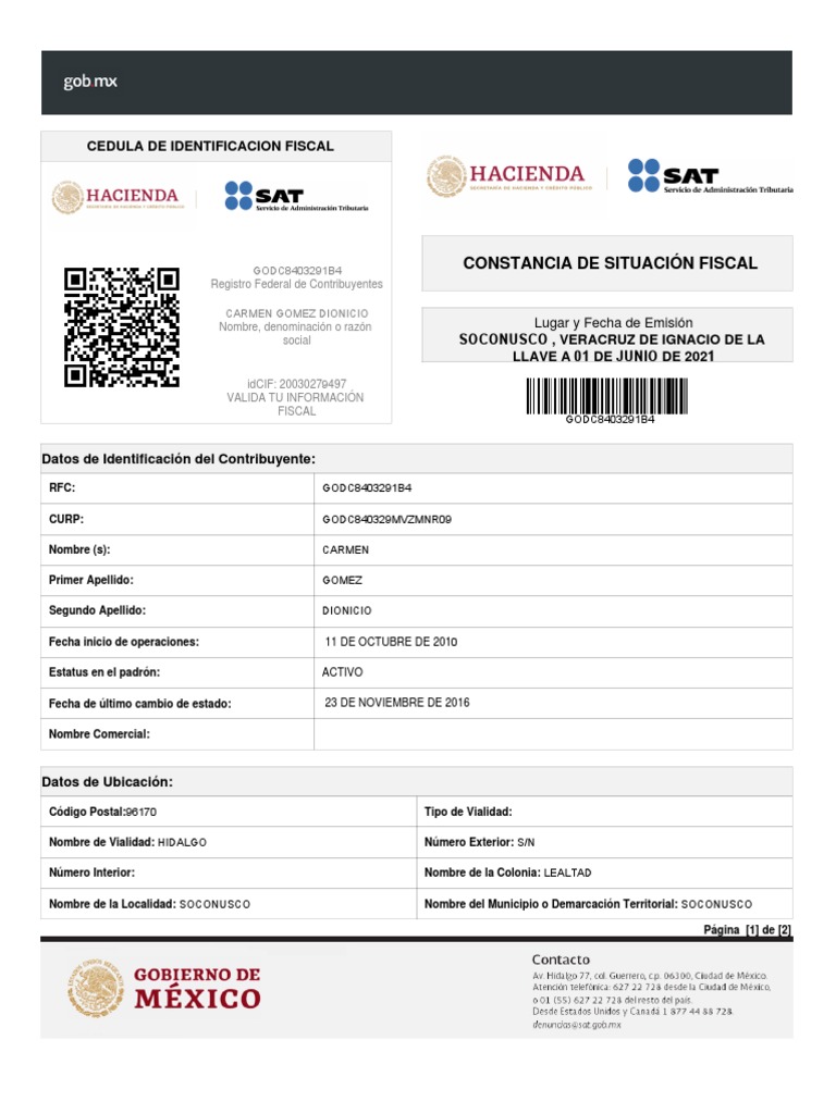 RFC Ejemplo | PDF | Política | Gobierno