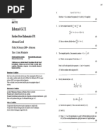 IAL Edexcel Maths Formula Booklet | PDF
