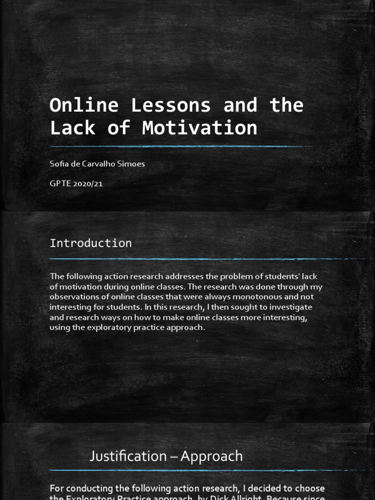 Action Research - Sofia Simoes | PDF | Educational Technology | Motivation
