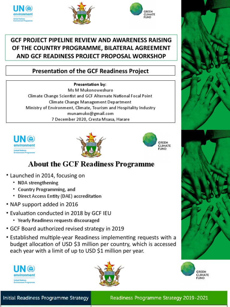 GCF Project Pipeline Review and Awareness Raising of The Country ...