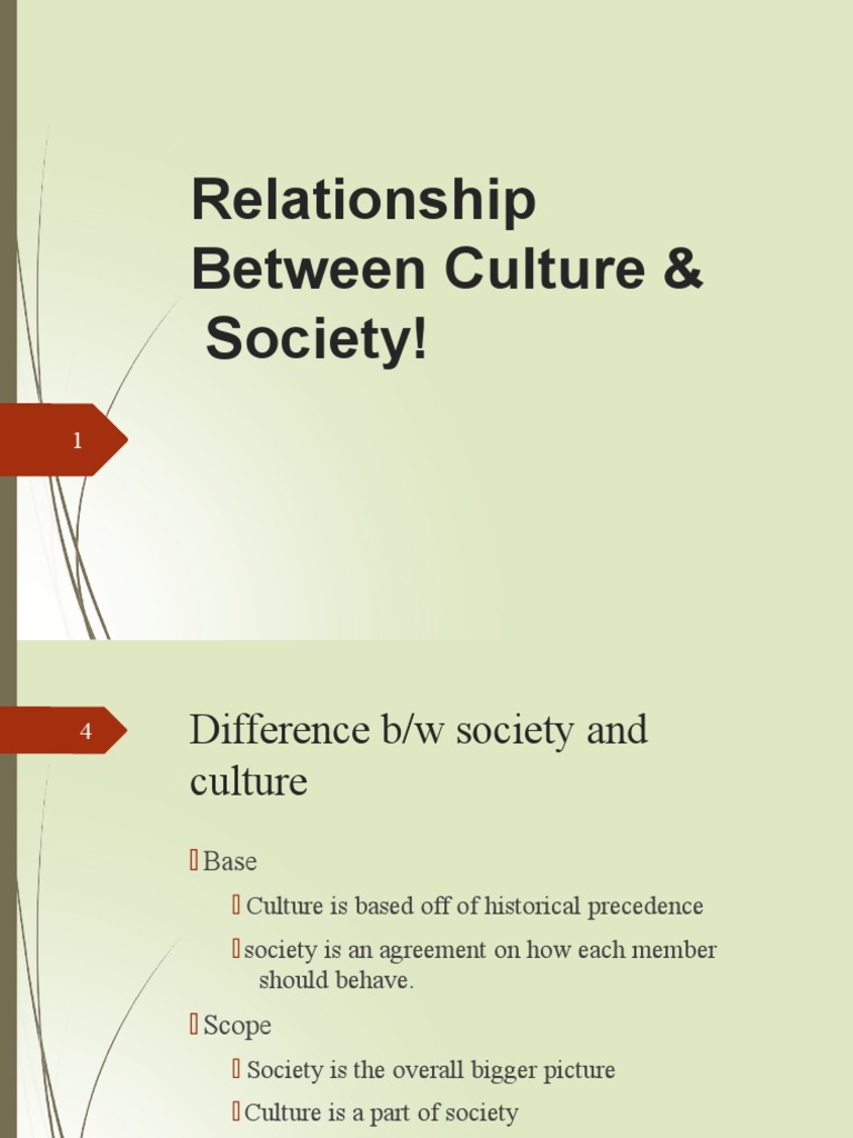Exploring the Relationship Between Culture and Society: A Look at Their ...