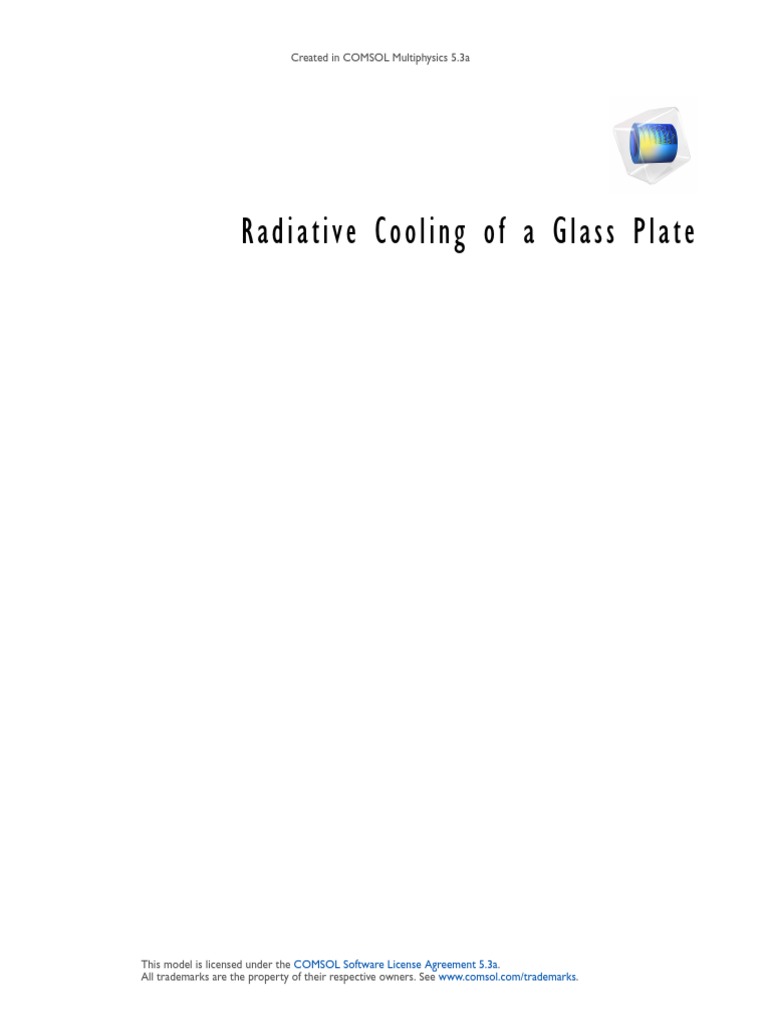 Comsol - Models.heat - Glass Plate | PDF | Thermal Conductivity | Heat ...