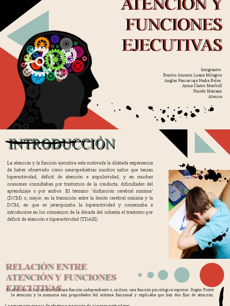 Atención y Funciones Ejecutivas | PDF | Funciones ejecutivas | Desorden ...