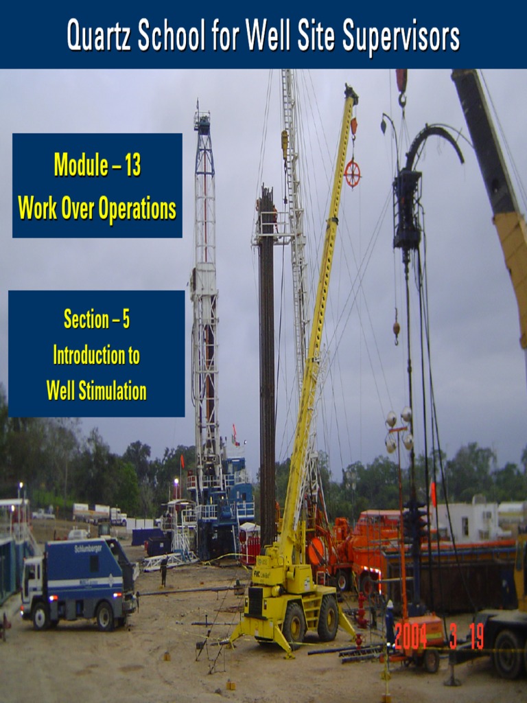 Quartz School For Well Site Supervisors | PDF | Oil Well | Chemical ...