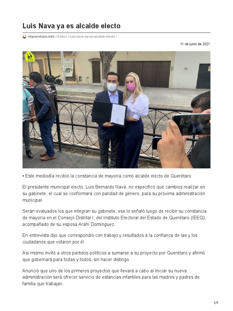 11/junio/2021 Luis Nava Ya Es Alcalde Electo | PDF