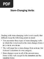 Stem Changing Verbs - Worksheet | PDF