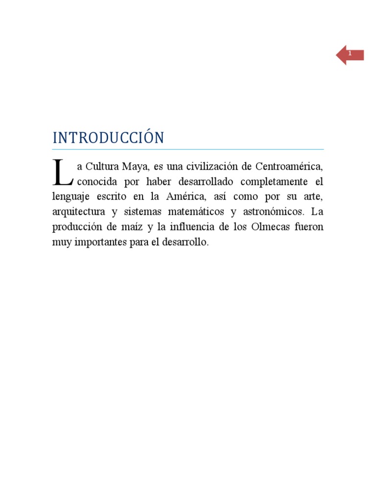 Introducción a la Cultura Maya | PDF | Pueblos mayas | Civilización maya