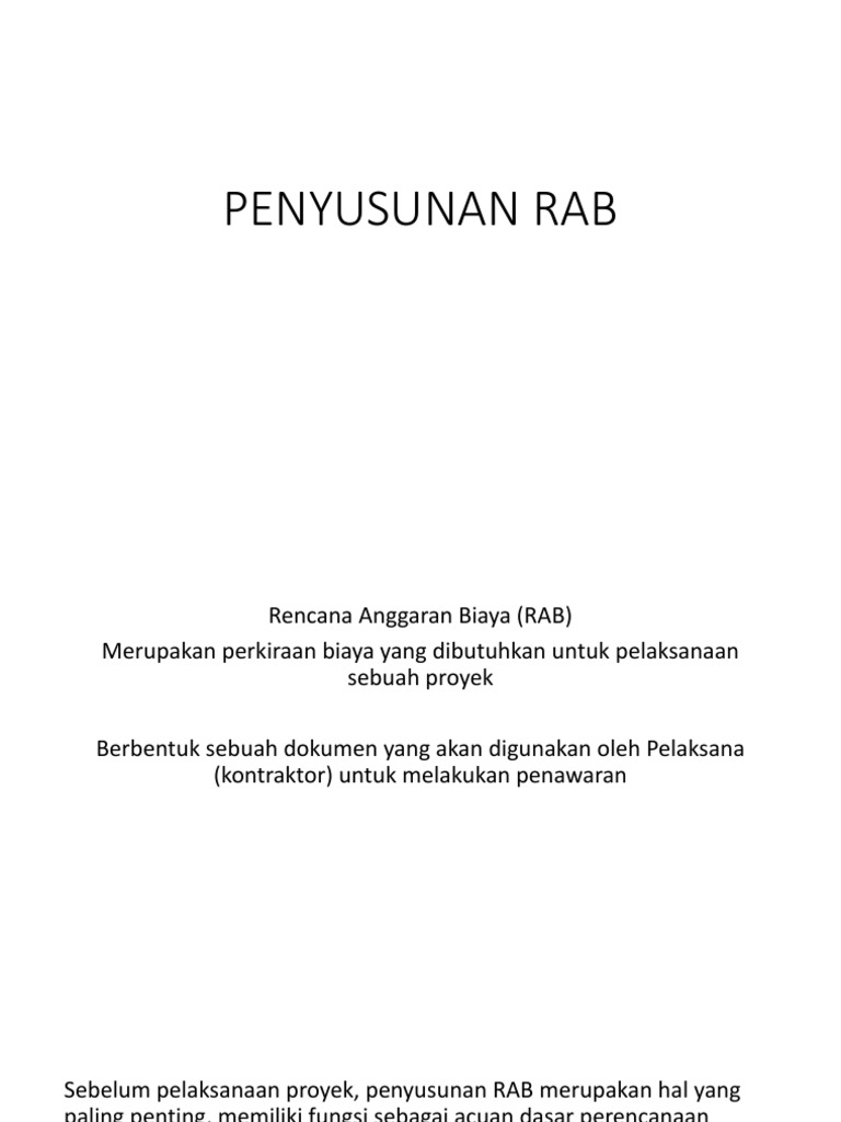 Langkah Penyusunan Rencana Anggaran Biaya | PDF | Komputer