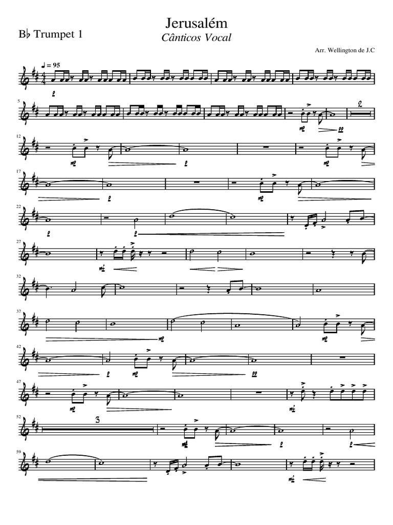 Jerusalém-Bb Trumpet 1 | PDF