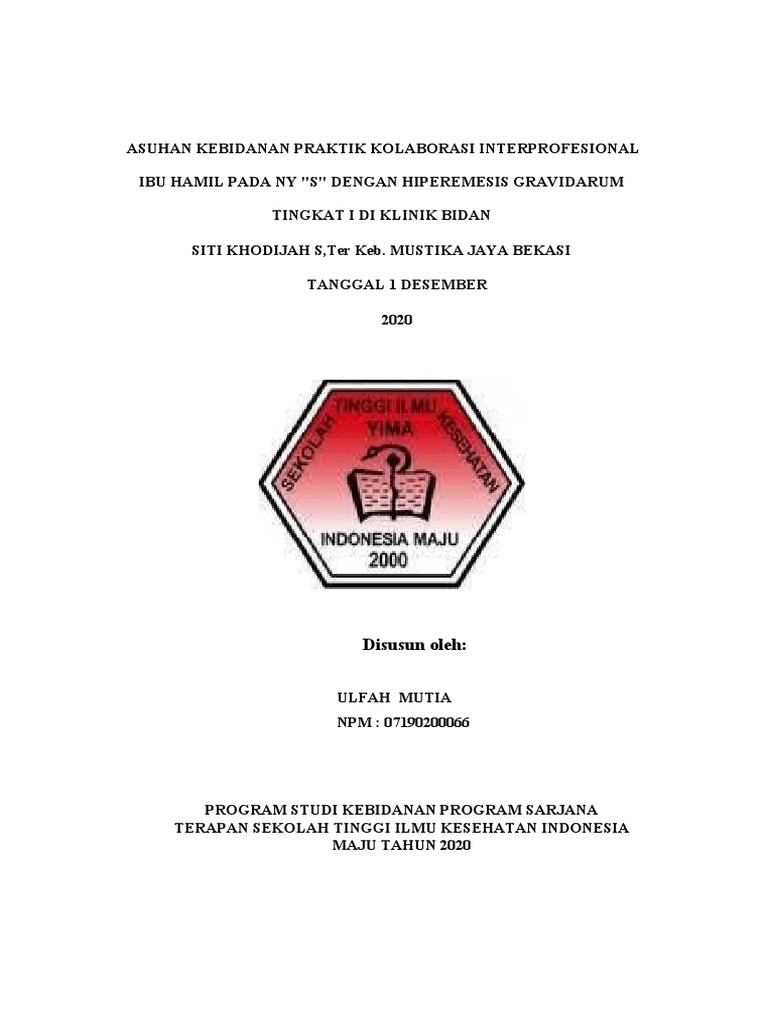 Askeb Heg TK 1 Praktik Kolaborasi, Ulfa Mutia | PDF
