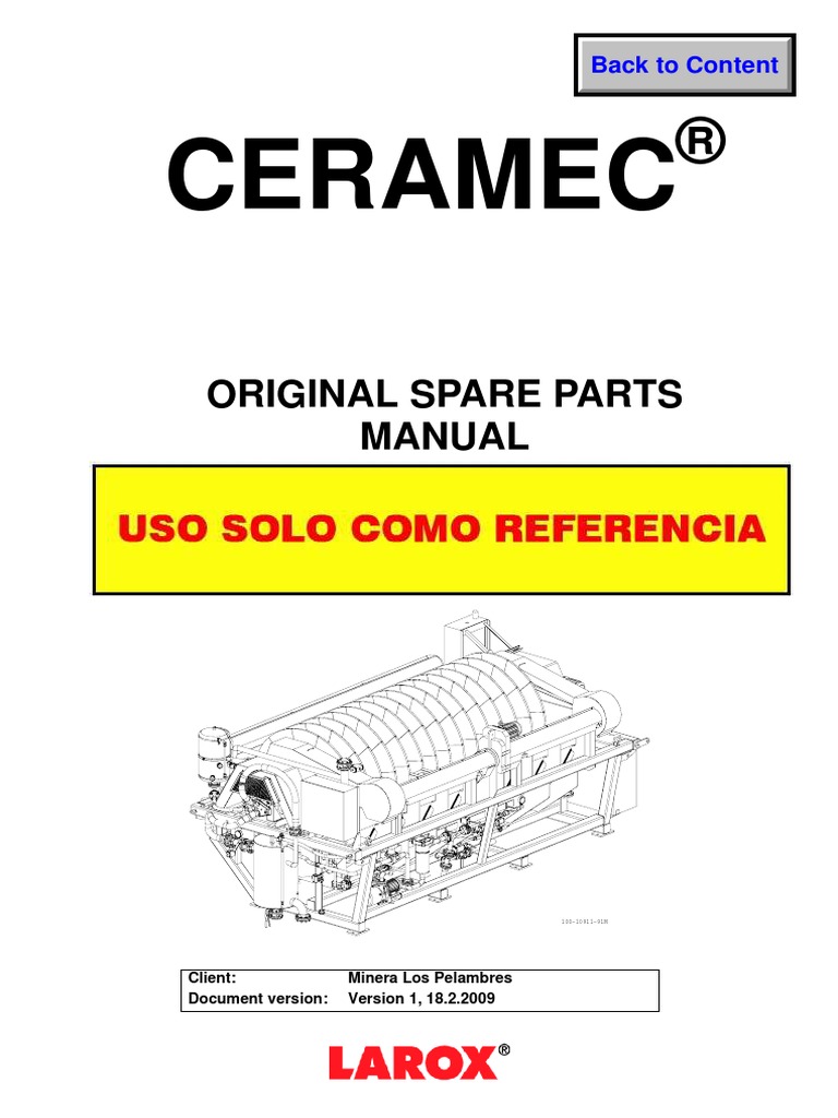 Original Spare Parts Manual Reference | PDF | Screw | Pipe (Fluid ...